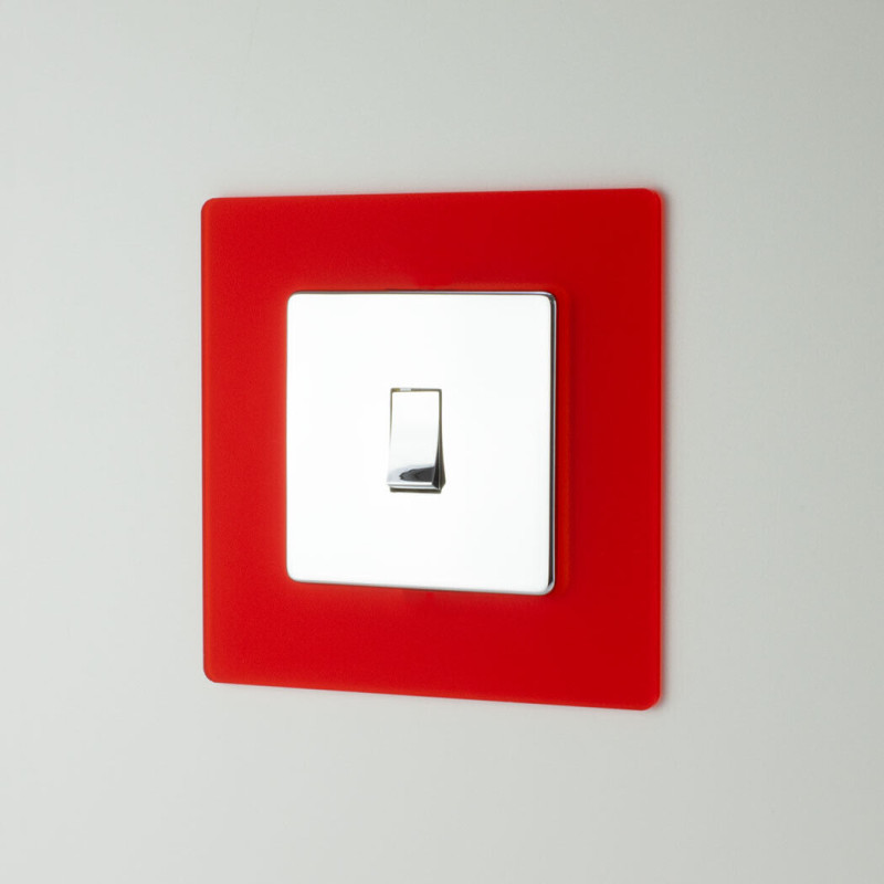 Light Switch/ Socket Surrounds Acrylic colours Opal White 069 Socket ...