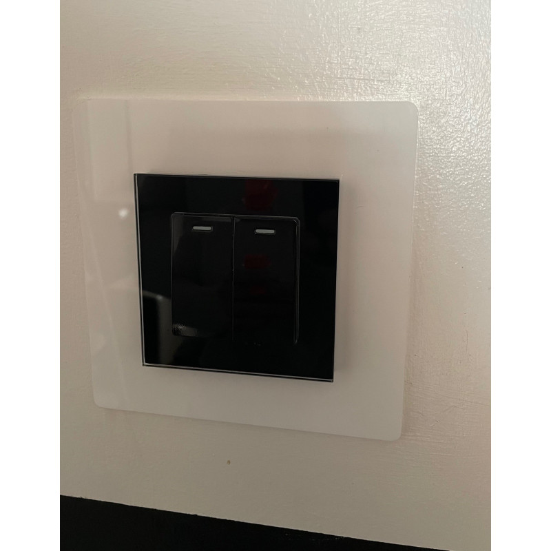 Light Switch/ Socket Surrounds Acrylic colours Opal White 069 Socket ...
